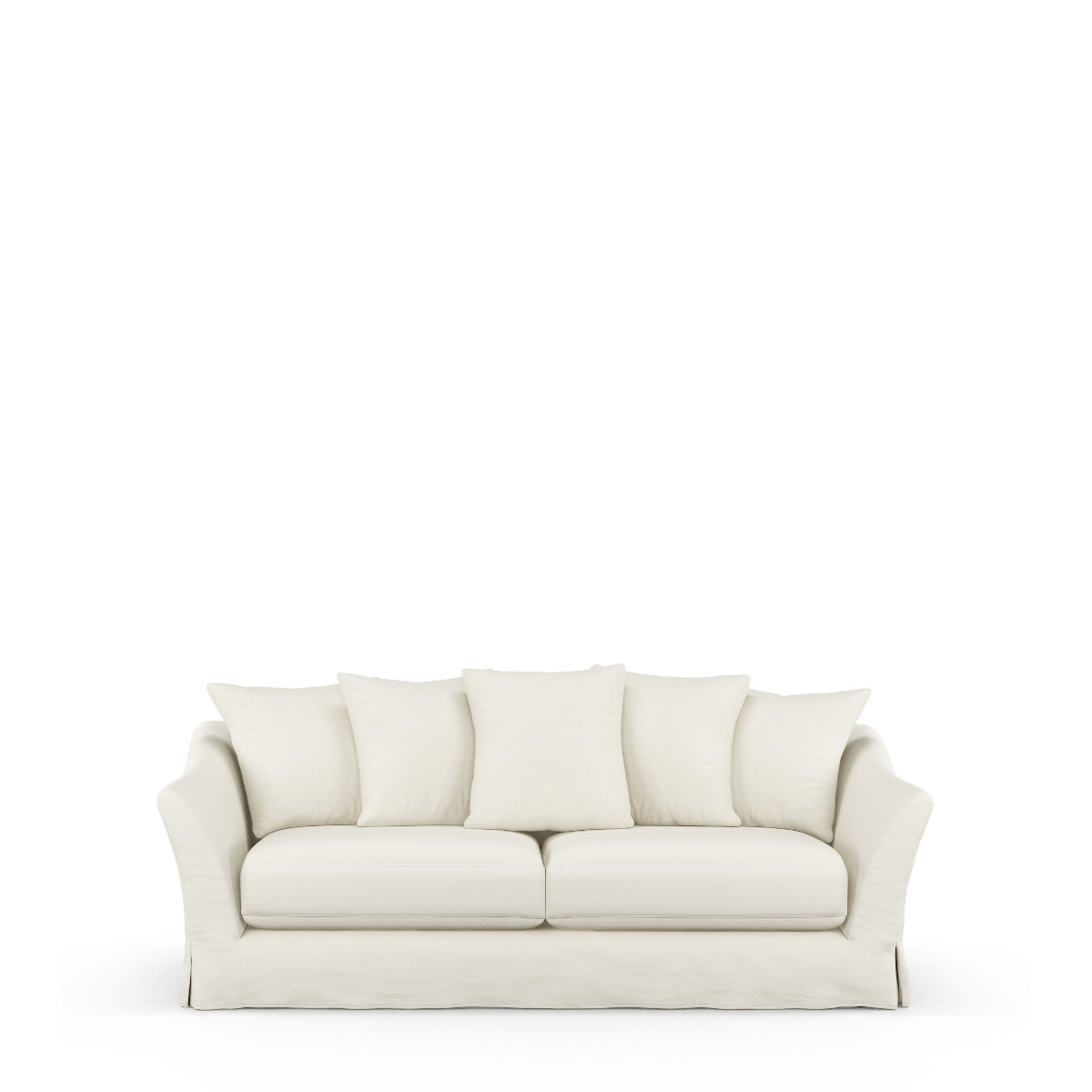 OKA, Filippo Linen Sofa - Natural, Sofas, Birch/Cotton/Linen/Pine Wood ...