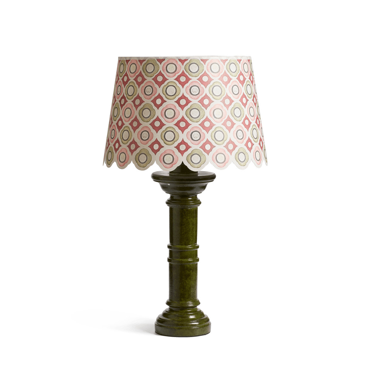OKA, OKA X Cabana Pilastro Table Lamp - Olive, Table Lamps, Metal ...