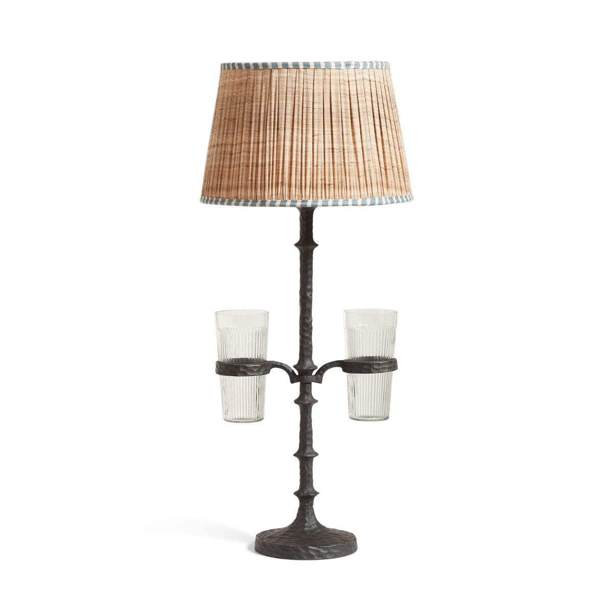 OKA, Callidora Table Lamp with Vase Holders - Metallic Black, Table ...