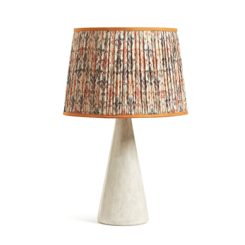OKA, Ernest Table Lamp - Vellum, Table Lamps, Mango Wood/Metal by OKA ...