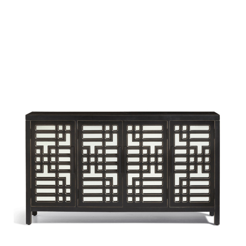 OKA, Katsura Sideboard - Rubbed Black, Sideboards, Mango Wood by OKA ...
