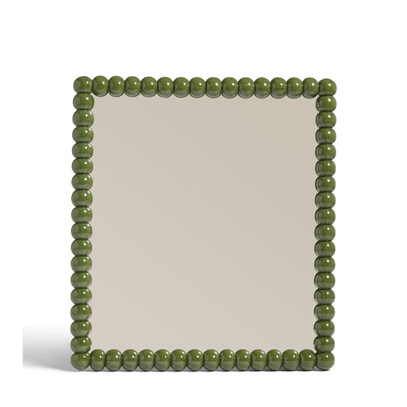 OKA, Bobina Bobble Mirror - Spruce, Mirrors, Glass/Mango Wood by OKA ...