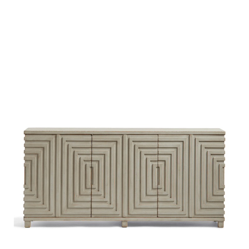 OKA, Large Rubinne Sideboard - Washed Grey, Sideboards, Pine by OKA ...