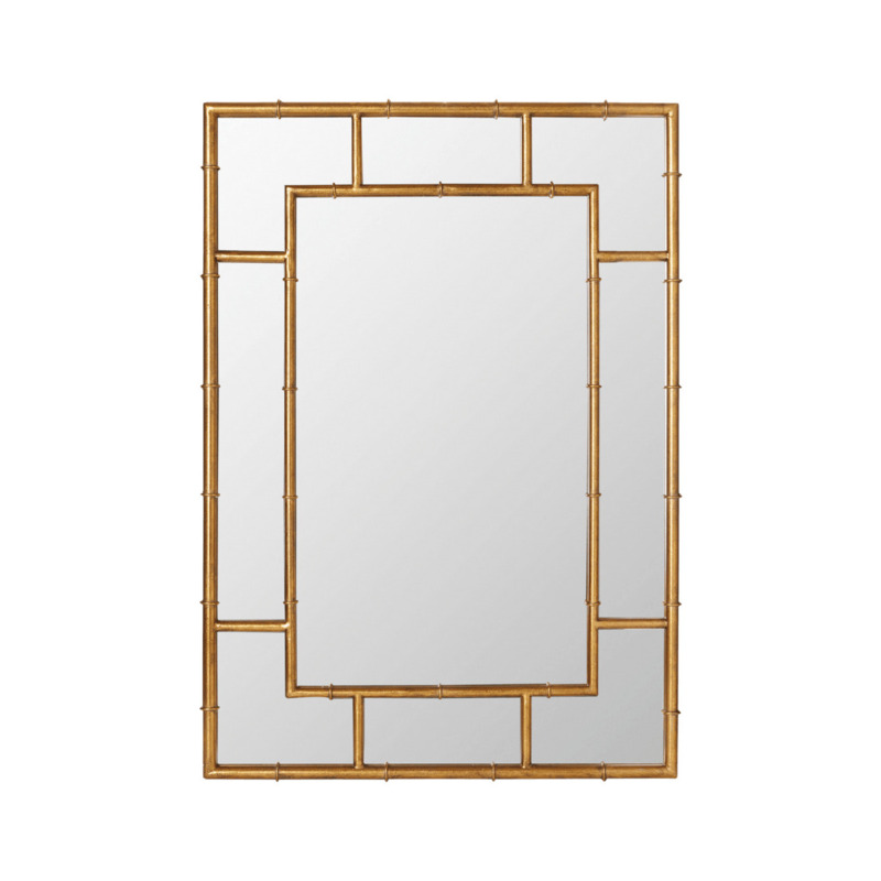 OKA, Airi Mirror - Antique Gold, Mirrors, Glass/Metal by OKA | ufurnish.com