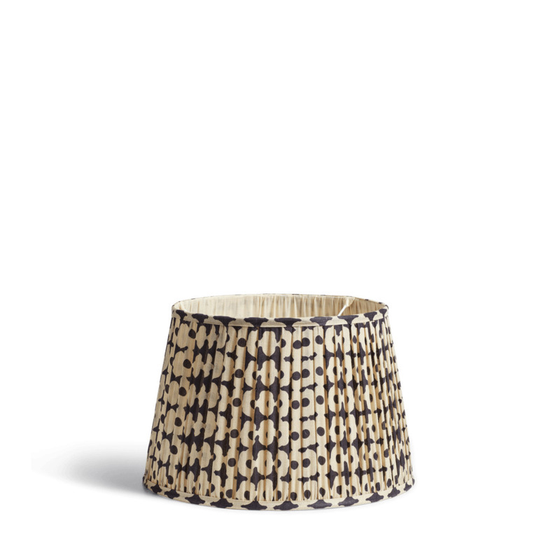 OKA, Romneya Lampshade 35cm - Dark Blue, Lampshades, Cotton/Silk ...