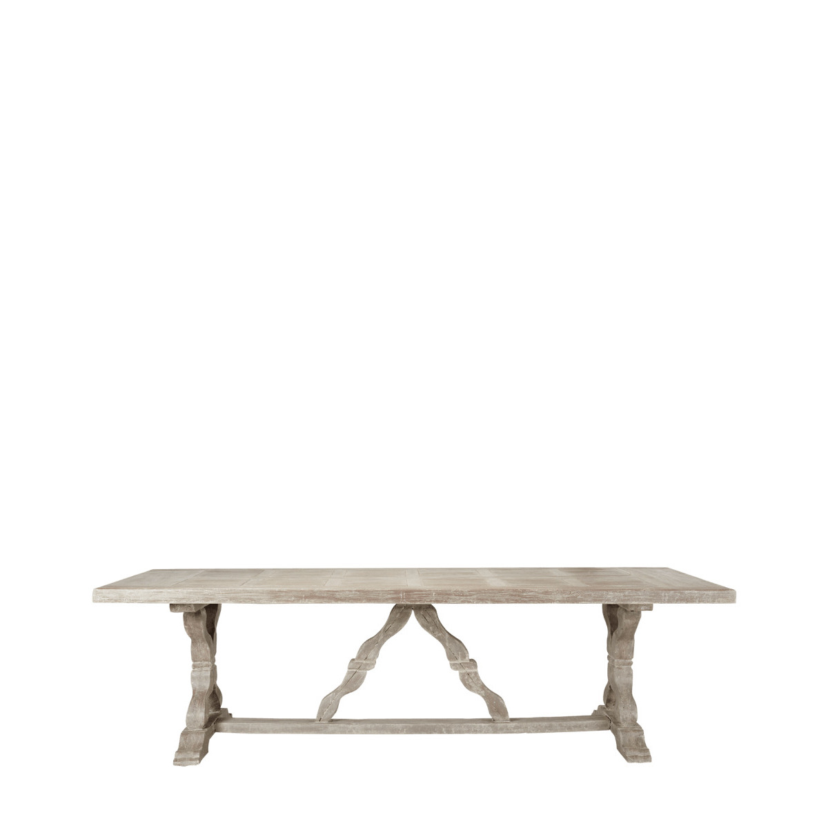 OKA, Rectangular Conisbrough Indoor/Outdoor Dining Table - Grey, Dining ...