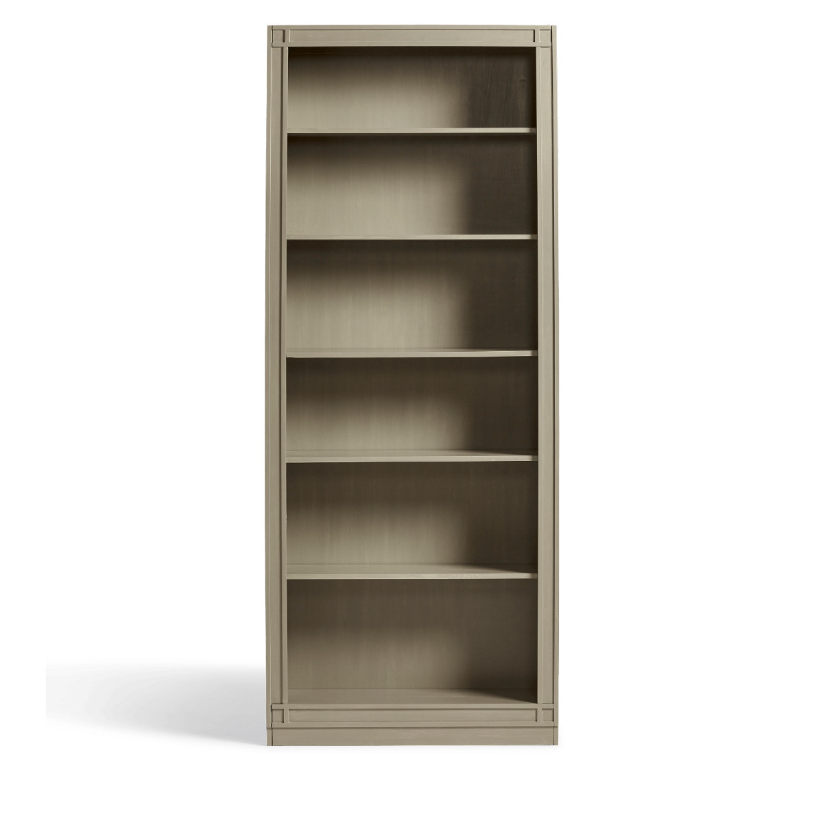 OKA, Tall Ashmolean Bookcase with Adjustable Shelves - Flax, Shelving ...