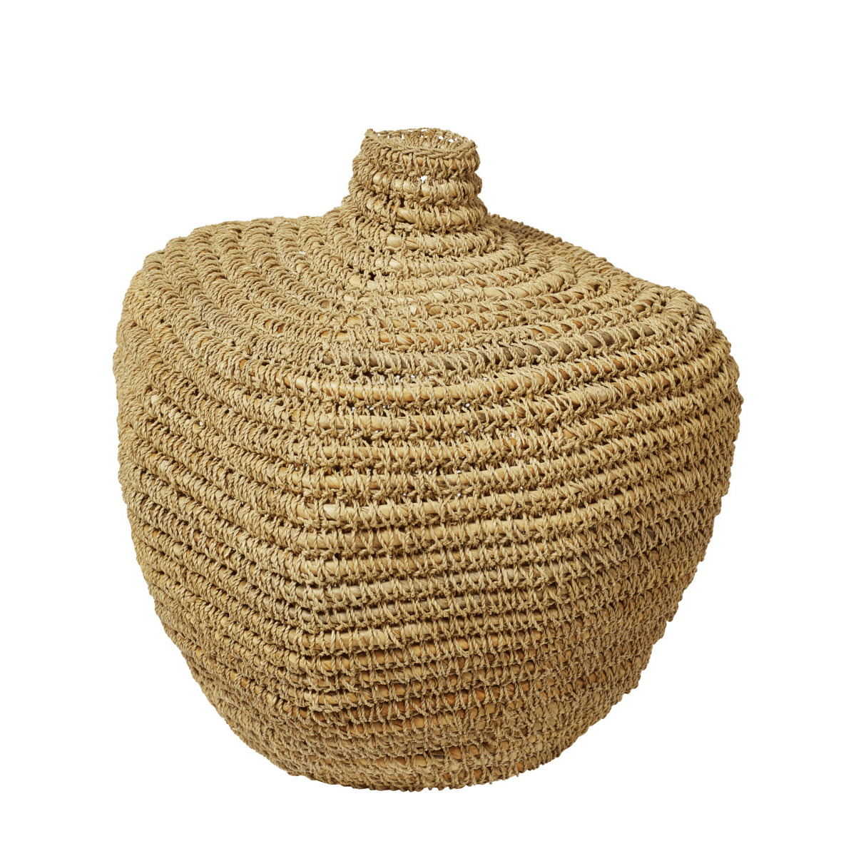 OKA, Thalassia Basket Vase - Natural, Vases, Banana Fiber by OKA ...