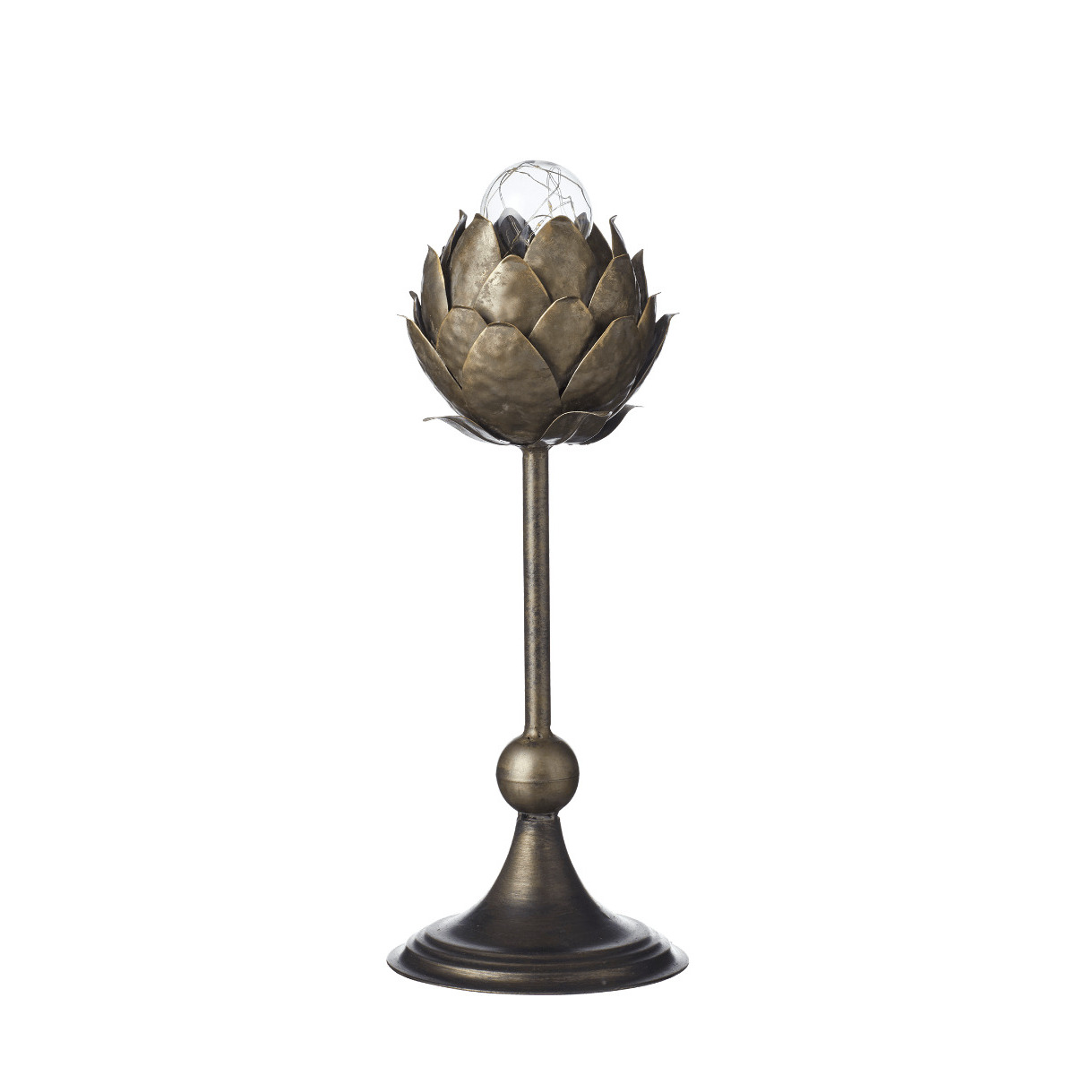 OKA, Small Altena LED Lamp - Antique Bronze, Table Lamps, Glass by OKA ...