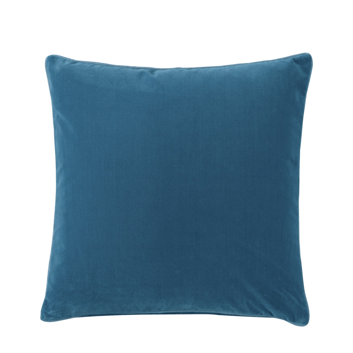 OKA, Plain Velvet Cushion Cover, Square - Sea Blue, Cushion Covers ...