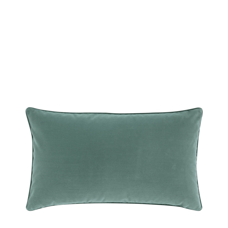 OKA, Plain Velvet Cushion Cover, Rectangular - Teal, Cushion Covers ...