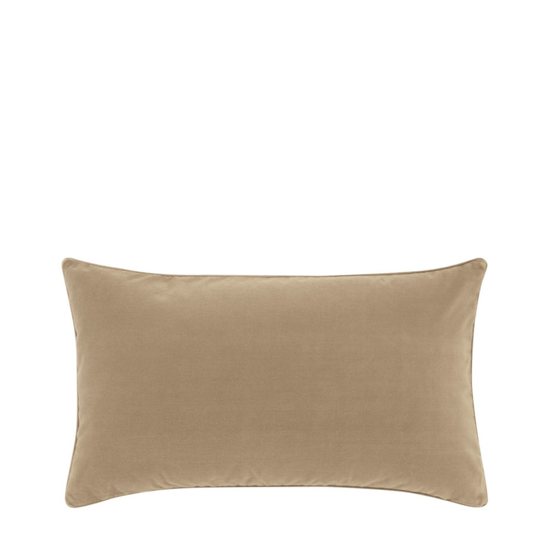 OKA, Plain Velvet Cushion Cover, Rectangular - Porridge, Cushion Covers ...