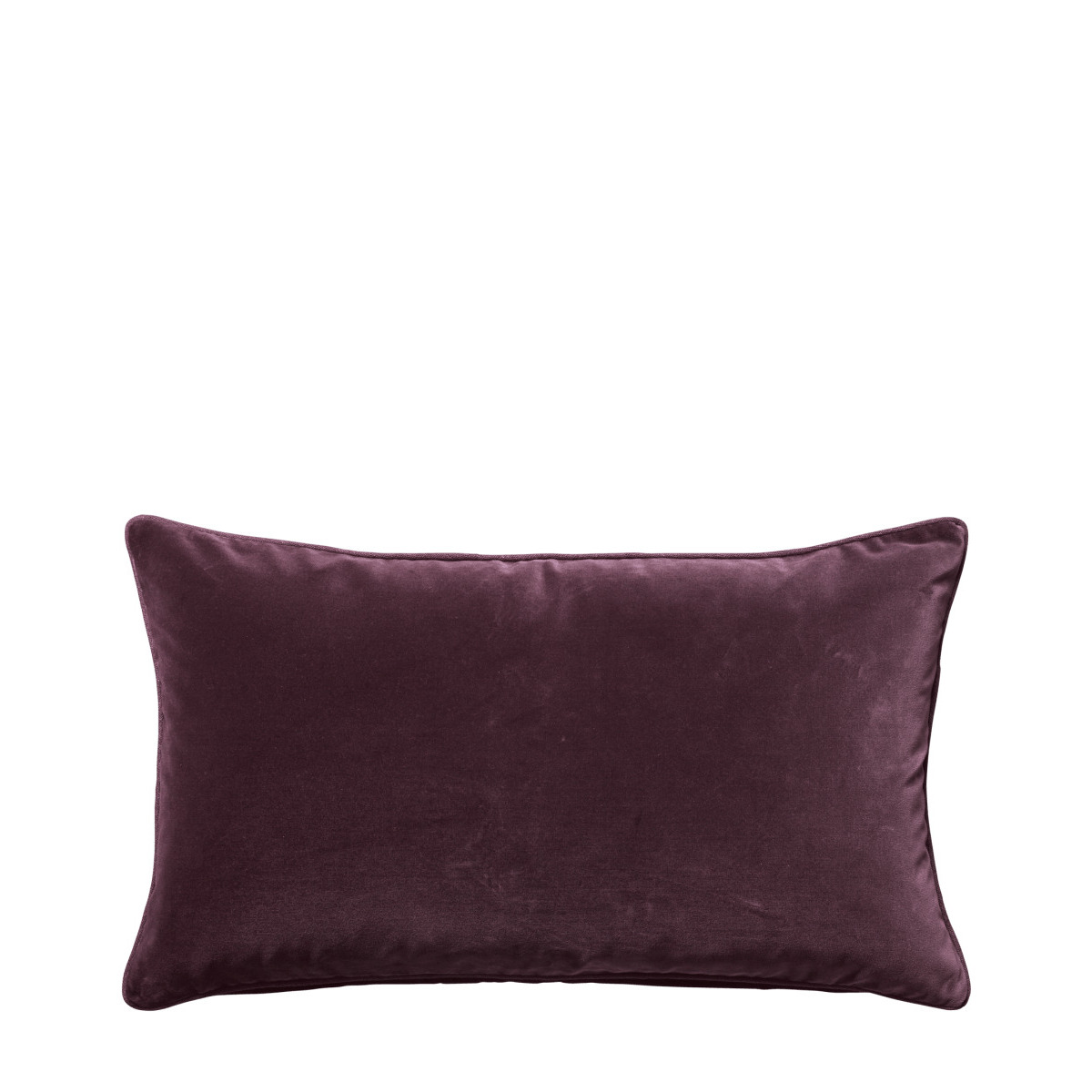 OKA, Plain Velvet Cushion Cover, Rectangular - Aubergine, Cushion ...