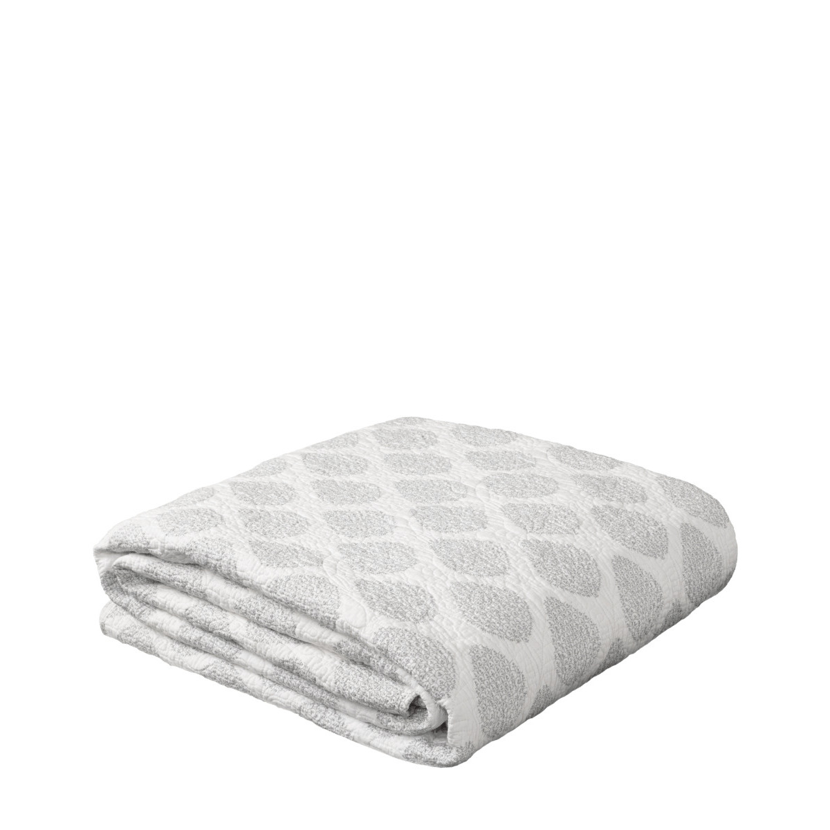 OKA, Karaikal Quilt - Grey Blue, Quilts, Cotton, Floral by OKA ...