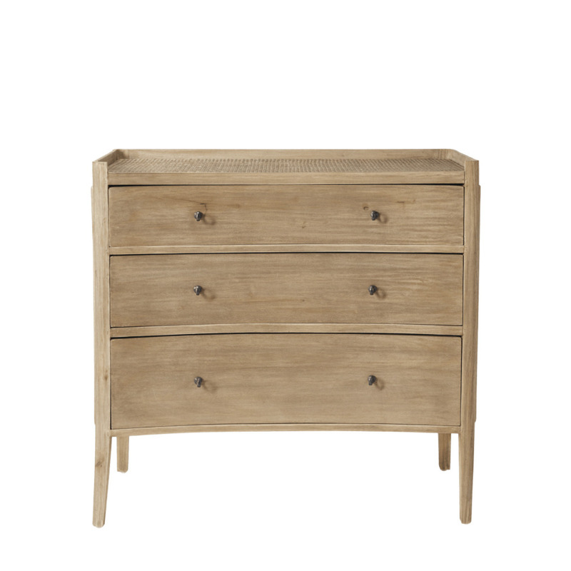 OKA, Large Balabac Chest of Drawers - Natural, Chest of Drawers, Wood ...