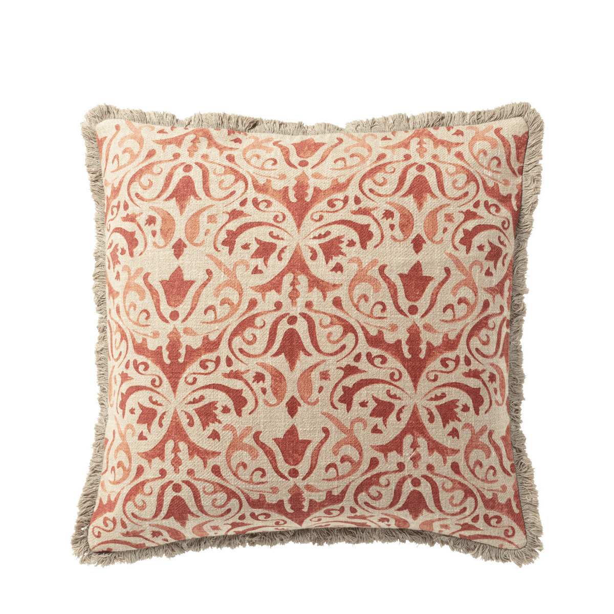 OKA, Nassau Cushion Cover - Washed Rust, Cushion Covers, Cotton, Floral ...