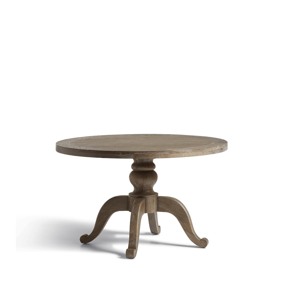OKA, Round Arthur Dining Table - Burnt Oak, Dining Tables, Oak/Wood by ...