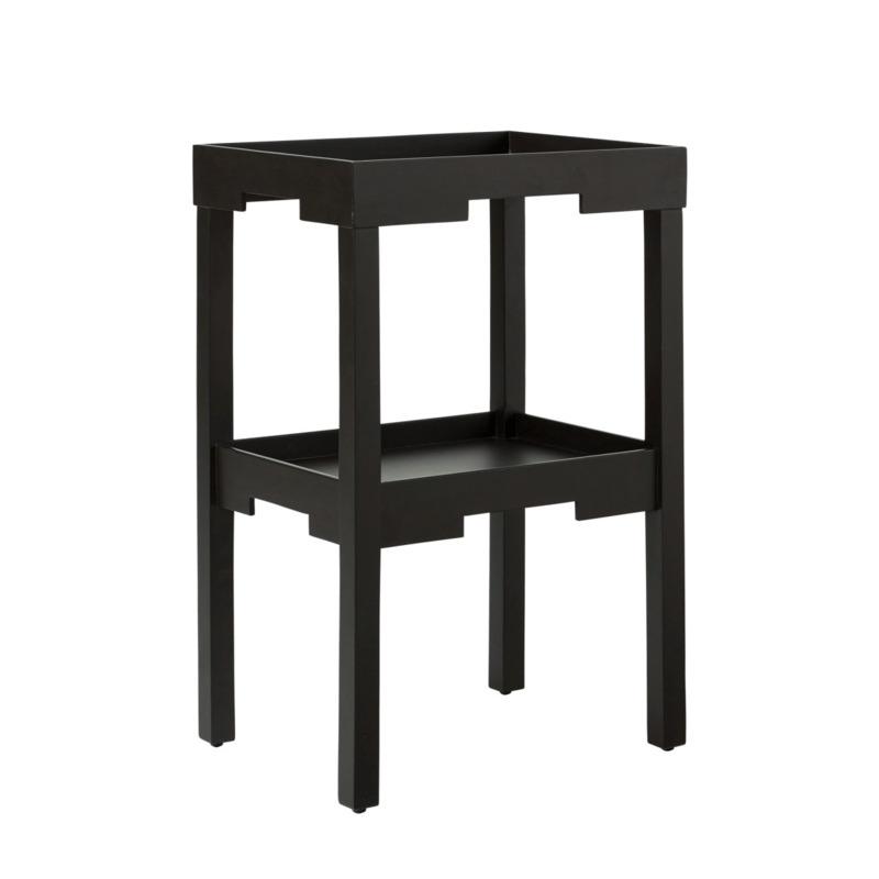 OKA, Kyoto Wood Side Table - Ebony Brown, Side Tables, Wood by OKA ...
