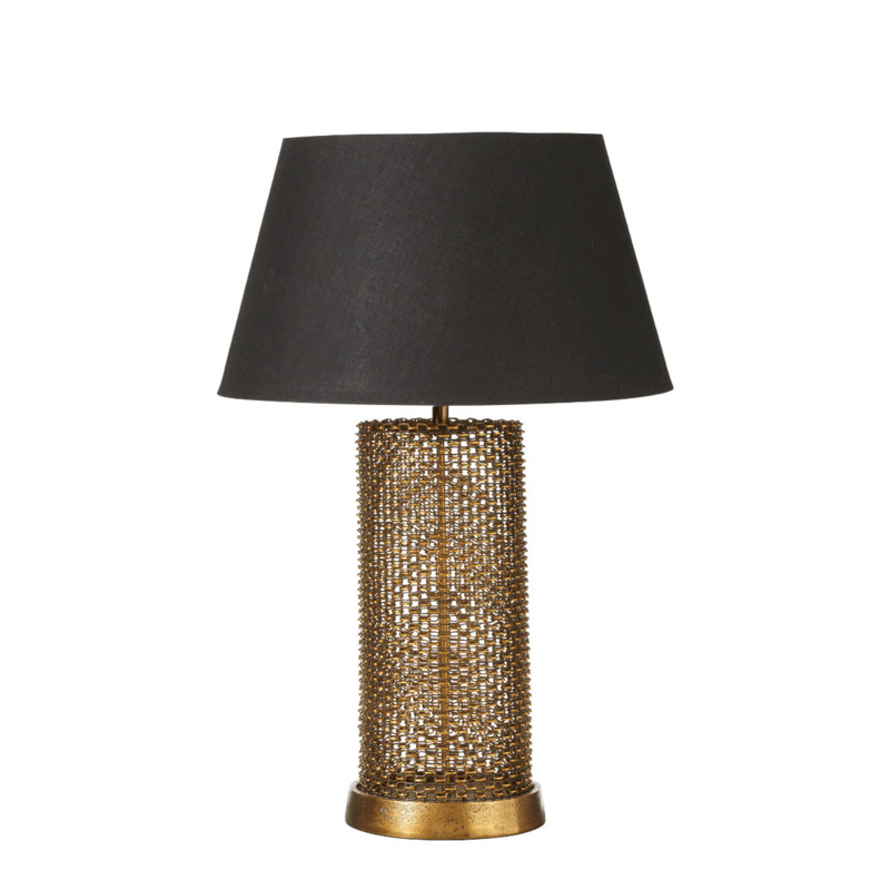 OKA, Galahad Table Lamp - Antique Gold, Table Lamps, Metal by OKA ...
