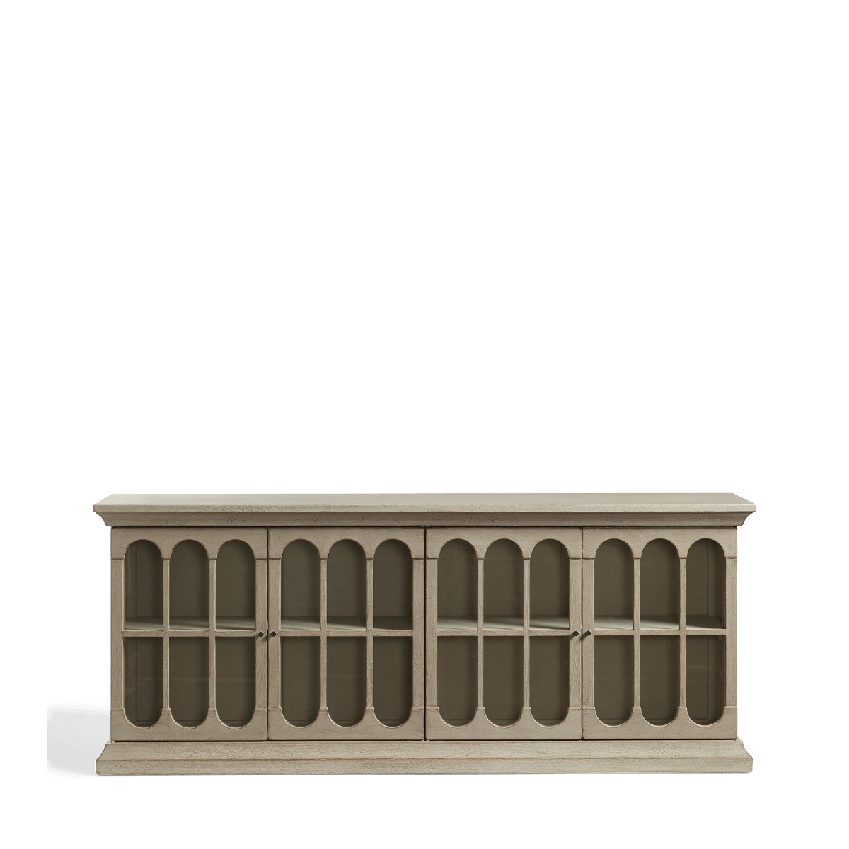 OKA, Large Gustaf Sideboard - Light Grey, Sideboards, Pine Wood by OKA ...