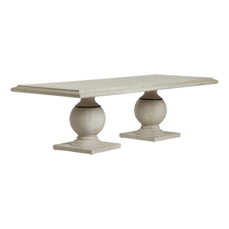 Rectangular Callanish Indoor/Outdoor Dining Table - Pebble Grey by OKA ...