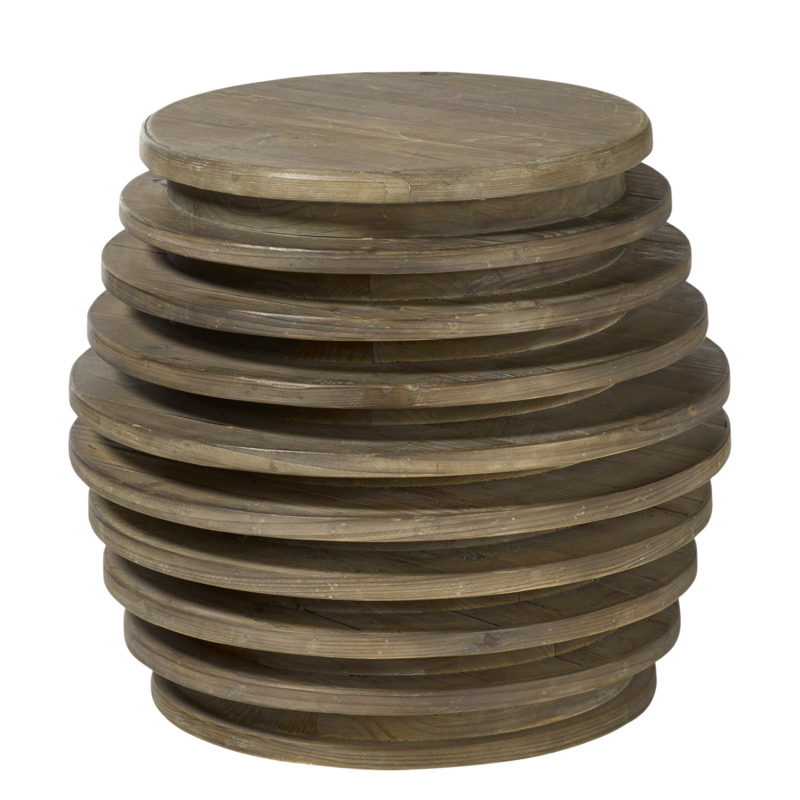 Quinby Side Table - Raw Umber by OKA | ufurnish.com