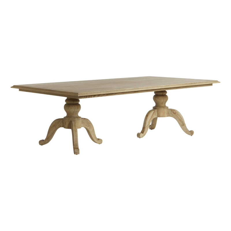 Rectangular Arthur Dining Table - Burnt Oak by OKA | ufurnish.com