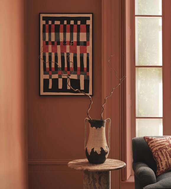 OKA, Orson Stripe Hand-Painted Wall Art - Multi, Wall Art by OKA ...