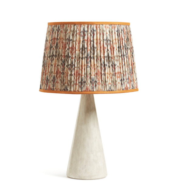 OKA, Ernest Table Lamp Base - Vellum, Table Lamps, Mango Wood,Metal by ...