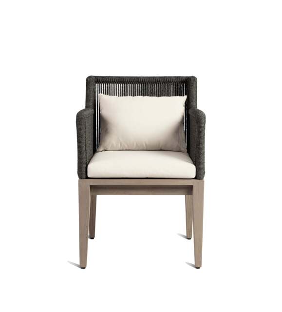 OKA, Whittaker Dining Chair - Dark Cocoa, Garden Seating by OKA ...