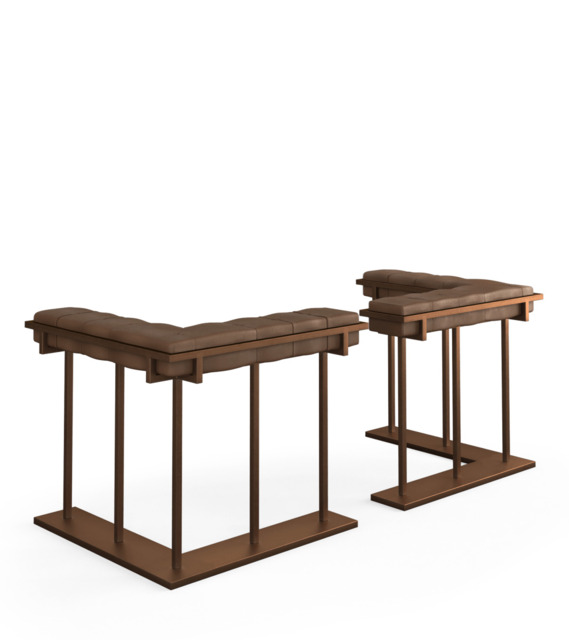 OKA, Set of Two Berenson Leather Fire Fenders - Dark Vellum, Fire ...