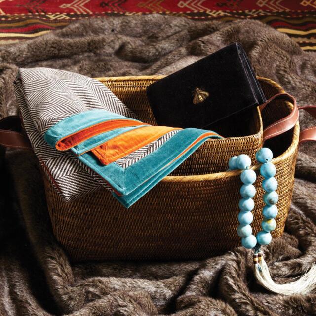 OKA, Small Fairfax Rattan Basket - Brown, Storage Baskets, Rattan by ...