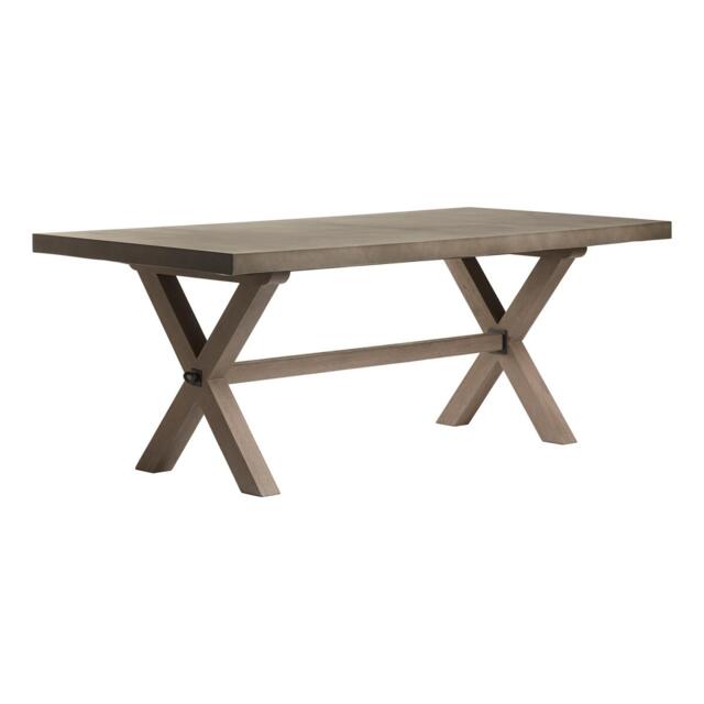 OKA, Charing Indoor/Outdoor Dining Table - Ash Grey, Garden Tables ...