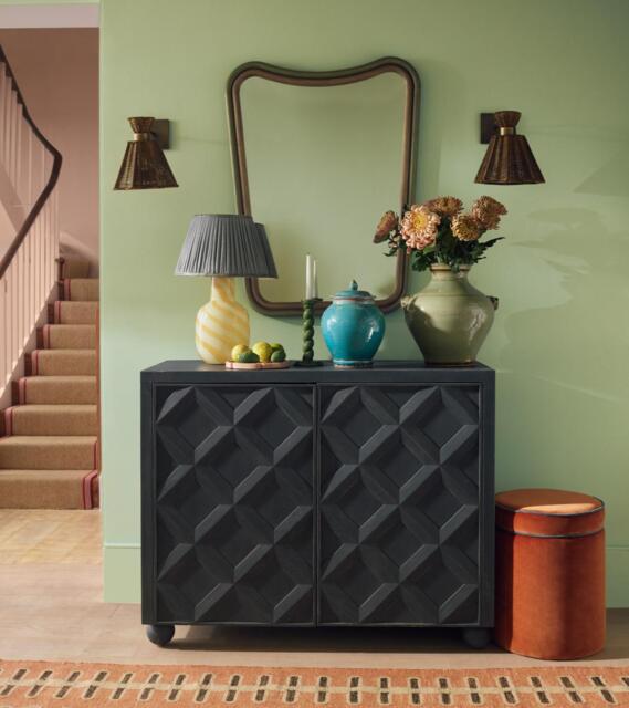 OKA, Dobson Glass Table Lamp Base - Yellow, Table Lamps, Glass by OKA ...