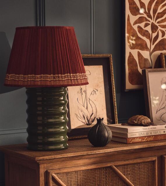 OKA, Housenka Lamp Base - Spruce, Table Lamps, Wood by OKA | ufurnish.com