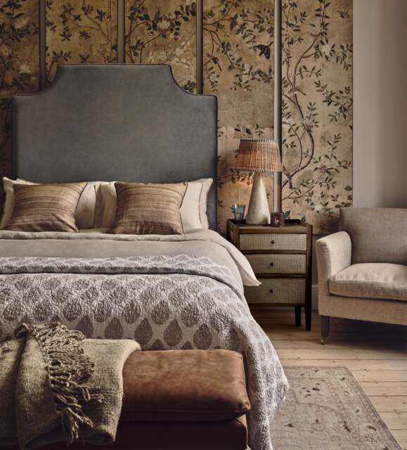 OKA, Nott Leather Bench - Hazelnut Brown, Bench by OKA | ufurnish.com