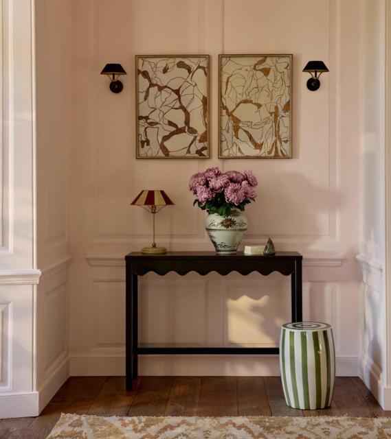 OKA, Talasa Console Table - Rubbed Black, Console Tables, Mango Wood by ...