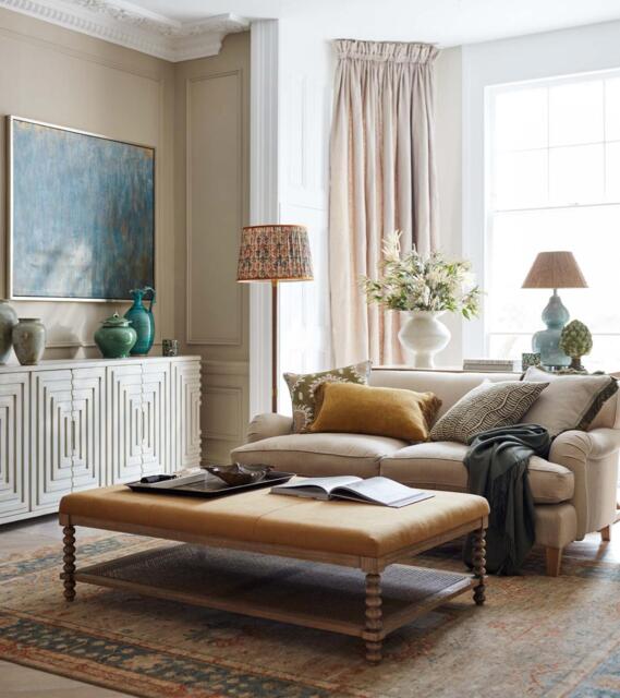 OKA, Gwendolen Coffee Table/Ottoman - Dijon, Coffee Tables, Ash Wood ...