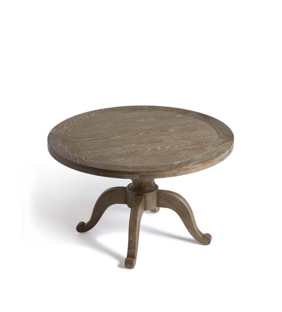 OKA, Arthur Round Dining Table - Small - Burnt Oak, Dining Table by OKA ...