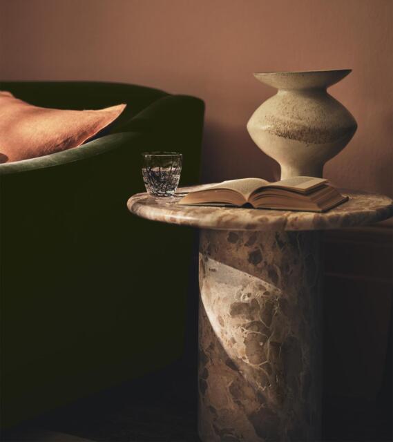 OKA, Floren Side Table - Capri, Side Tables, Stoneware by OKA ...