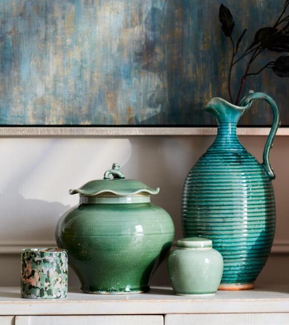 OKA, Maranka Lidded Pot - Jade, Pots and Urns, Porcelain,Clay by OKA ...