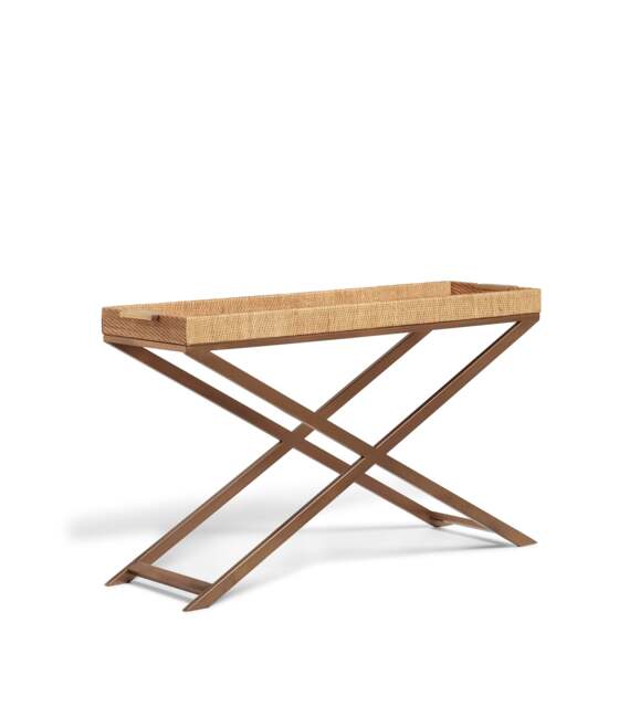 OKA, Sovannah Console Table - Sand, Console Table by OKA | ufurnish.com