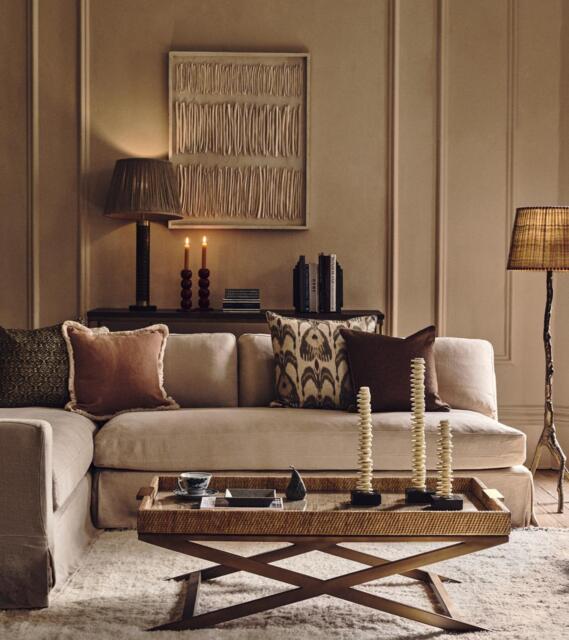 OKA, Bukhara Cushion Cover - Gray Green, Cushion Covers, Linen by OKA ...