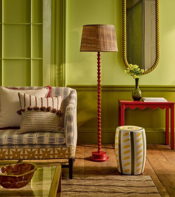 OKA, Clara Floor Lamp Base - Dark Red, Floor Lamps by OKA | uFurnish.com