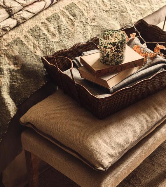 OKA, Talasa Rectangular Rattan Basket - Antique Brown, Storage Baskets ...