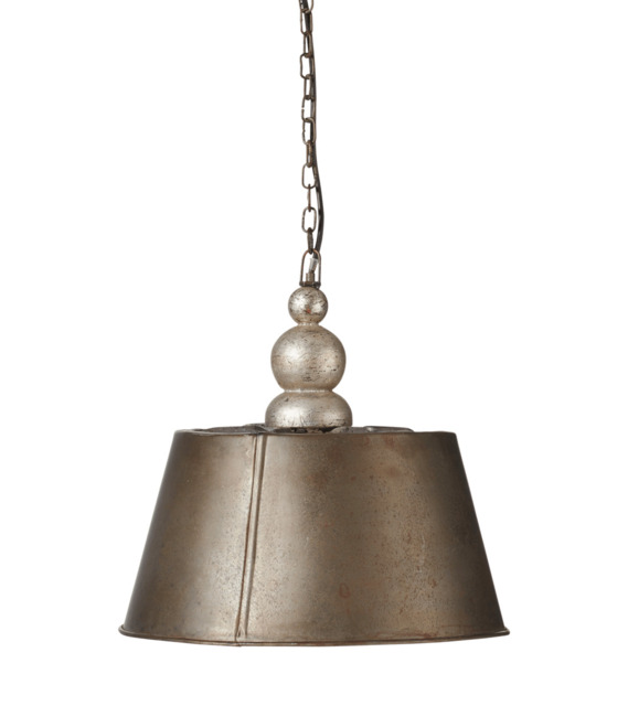 OKA, Small Ellington Hanging Light - Antique Silver, Hanging Lights ...