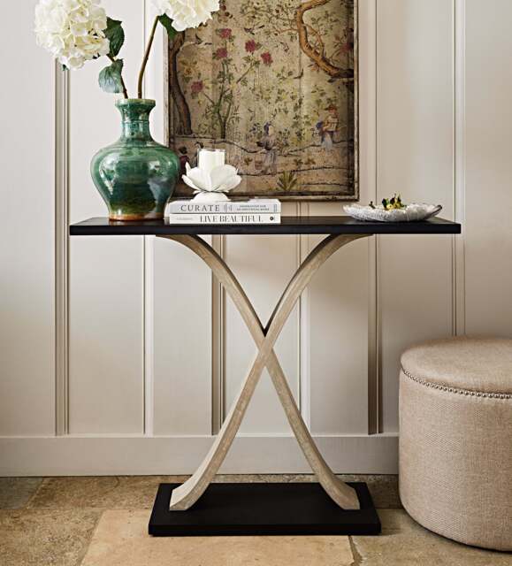 OKA, Xavier Console Table - Dark Grey, Console Table by OKA | ufurnish.com