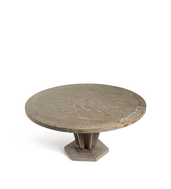 OKA, Allegro Round Dining Table - Large - Burnt Oak, Dining Table by ...