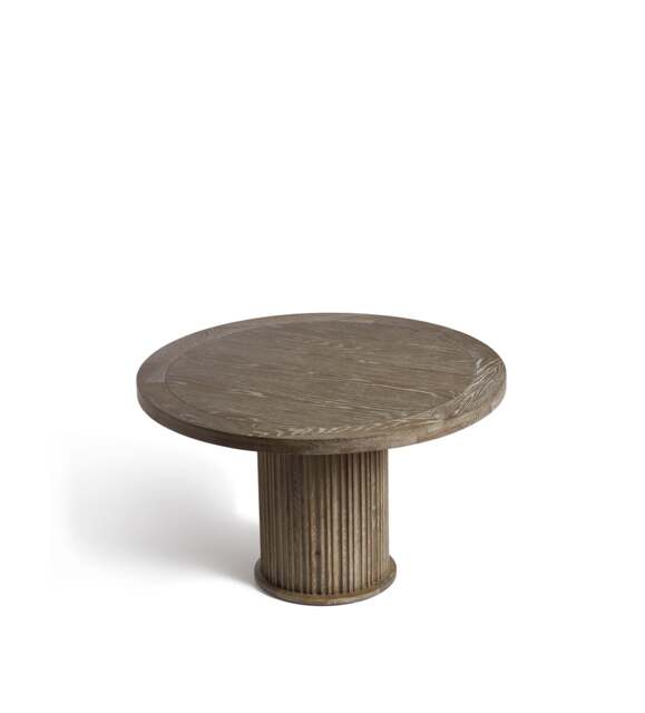 OKA, Marcus Round Dining Table - Small - Burnt Oak, Dining Table by OKA ...