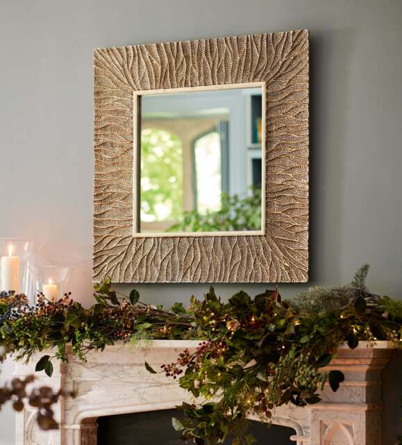 OKA, Cressida Mirror - Antique Gold, Wall Mirror by OKA | ufurnish.com